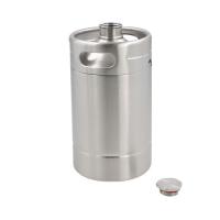 China 64oz Double Wall Insulated Mini Keg , 2L Ball Lock Beer Keg for sale