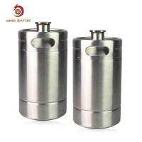 China 64oz Double Wall Insulated Mini Keg , 2L Ball Lock Beer Keg for sale