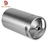 China 5L Food Grade 304 Stainless Steel Insulated Beer Keg with Handle 24H Cold for sale