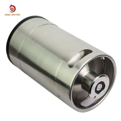 China 5L Stainless Steel Mini Beer Keg for Outdoor Camping Party with A G S D Type Coupler for sale