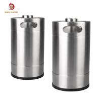China Food Grade SS304 5L Mini Beer Keg Home Brew Reusable Stackable Flat Bottom for sale