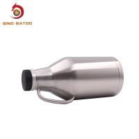 China 64oz Stainless Steel Vacuum Insulated Beer Growler 18/8 BPA Free Lid 24H Cold Retention for sale