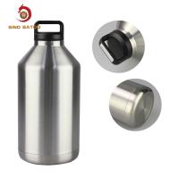 China 128oz One Gallon Vacuum Insulated Stainless Steel Growler with BPA Free Lid 18/8 for sale