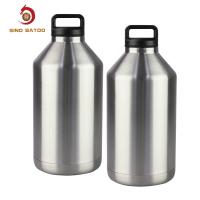 China 128oz One Gallon Vacuum Insulated Stainless Steel Growler with BPA Free Lid 18/8 for sale
