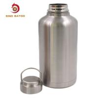 China 64oz 2L Wide Mouth Vacuum Insulated Stainless Steel Water Bottle BPA Free for sale