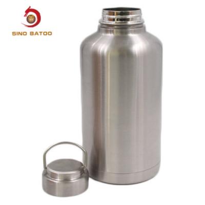 China 64oz 2L Wide Mouth Vacuum Insulated Stainless Steel Water Bottle BPA Free for sale