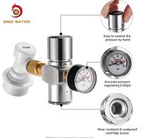 China No Leaking 0-60 PSI Mini Keg CO2 Regulator For Carbonation for sale