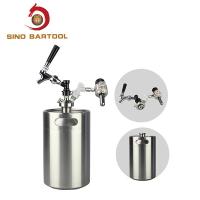 China FDA 2L 4L 5L 10L Stainless Steel Ball Lock Mini Keg with Spear and Tap for sale