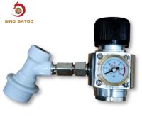 China Portable Aluminum Compact CO2 Regulator 60PSI For Carbonation for sale