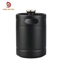 China 64oz Stainless Steel Mini Keg Dispenser with CO2 Regulator 30 PSI for sale