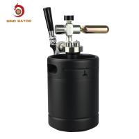 China 64oz Portable Stainless Steel CO2 Mini Keg Dispenser Homebrew Kegerator Kit 304 for sale