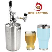 China 5L Home Brew Pressurized Ball Lock Mini Keg Cornelius Growler Dispenser with 30psi PRV for sale