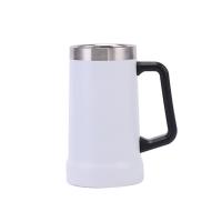China 24oz Double Wall Stainless Steel Beer Mug with Handle Vacuum Insulated 304 for sale