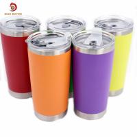 China 20oz 304 Stainless Steel Double Wall Insulated Tumbler with Lid for Coffee Wine for sale
