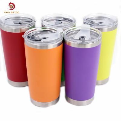 China 20oz 304 Stainless Steel Double Wall Insulated Tumbler with Lid for Coffee Wine for sale