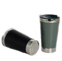 China 16oz Double Wall Vacuum Insulated Stainless Steel Tumbler with Lid and Opener for sale