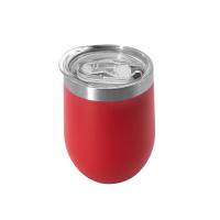 China 12 oz Stainless Steel Insulated Tumbler with Straw Double Wall Vacuum Wine Tumbler Custom Logo for sale