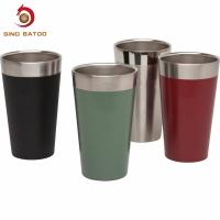 China 16oz Double Wall Vacuum Insulated Stainless Steel Tumbler Custom Logo for sale