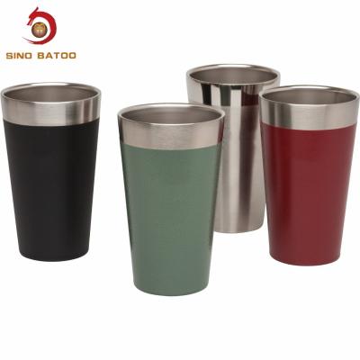 China 16oz Double Wall Vacuum Insulated Stainless Steel Tumbler Custom Logo for sale