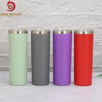 China White 20oz Vacuum Insulated Stainless Steel Tumbler Beer Pint Double Wall for sale