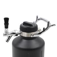 China Personalized 64oz Nitro Cold Brew Coffee Maker with Pressurization Cap and Antler Handle for sale
