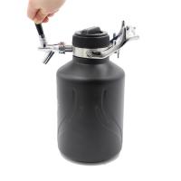 China 64oz Nitro Cold Brew Coffee Maker Stainless Steel Pressurized Growler System for sale