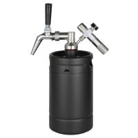 China 64oz Pressurized Nitro Cold Brew Coffee Maker Stainless Steel Keg Dispenser with Regulator for sale