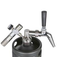 China 64oz Pressurized Nitro Cold Brew Coffee Maker Stainless Steel Keg Dispenser with Regulator for sale