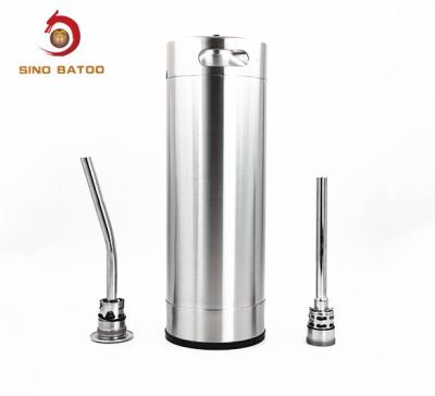 China SS304 10L Homebrew Flat Bottom Big Mouth Beer Keg Stackable Draft for sale