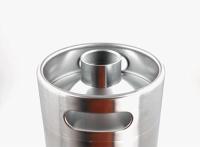 China 304 Stainless Steel 10L Flat Bottom Mini Keg for Home Brewing Large Mouth for sale