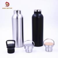 China 3 Cap Vacuum Insulated Stainless Steel Water Bottle 32 oz 1L Growler for sale