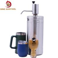China FDA Mini 130L Home Beer Keg Dispenser USB Rechargeable Pressurized Stainless Steel for sale