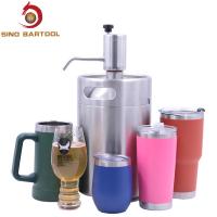 China 130L Stainless Steel Pressurized Mini Keg Dispenser USB Rechargeable Outdoor for sale