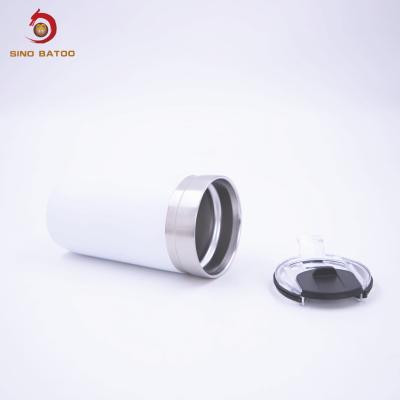 China Custom Logo 500ml Double Walled Stainless Steel Tumbler Cup Powder Coated Insulated Mug for sale