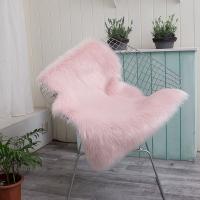 China Customized Color Faux Fur Plush Decorative Chair Soft Cushion With 6-12cm-15cm Length for sale