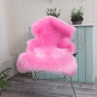 China Customized Color Faux Fur Plush Decorative Chair Soft Cushion With 6-12cm-15cm Length for sale