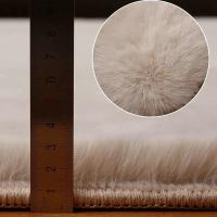 China Bedroom Round Sheepskin Seat Pad Lamb Faux Fur Seat Cushion Carpets for sale