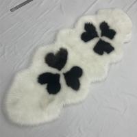 China 65x180 Plush Faux Sheepskin Carpet White Fur Rug for sale