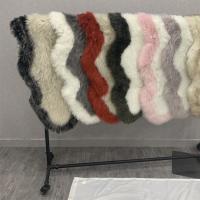 China Imitation Washable Sheepskin Rugs Dyed White Red for sale