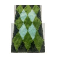 China Geometric Lambswool Mats Sofa Cushion Washable Sheepskin Rug for sale