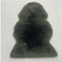 China Black Chair Sheepskin Cushion Pads Faux Fur OEM for sale