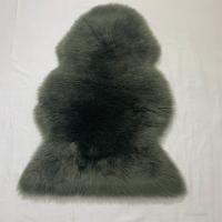 China Black Chair Sheepskin Cushion Pads Faux Fur OEM for sale