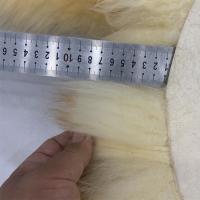 China 12cm Wool Sheepskin Square Chair Pad Sheepskin Bar Stool Cushions for sale