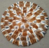 China Imitation Sheepskin Cushion Pads For Seat Round Dyed for sale