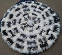 China Imitation Sheepskin Cushion Pads For Seat Round Dyed for sale