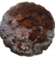 China Imitation Sheepskin Cushion Pads For Seat Round Dyed for sale