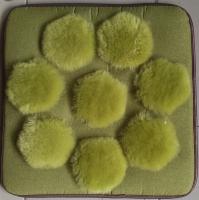 China Real Sheepskin Seat Pad Square Sofa Cushions Customized for sale