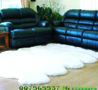 China Round Sheepskin Cushion Pads Seat Sleeping Wool Mat for sale
