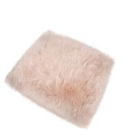 China OBLONG Artificial Sheepskin Cushion Pads Pink Square For Seat for sale