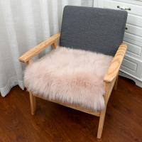 China OBLONG Artificial Sheepskin Cushion Pads Pink Square For Seat for sale